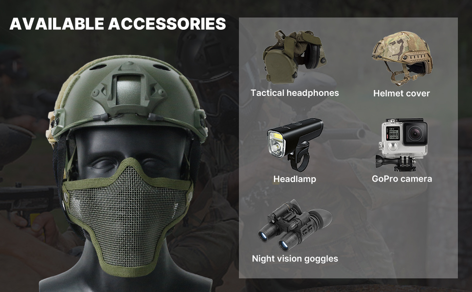 Riot Face Shield Tactical Airsoft Helmet With NVG Mount - Adjustable ...